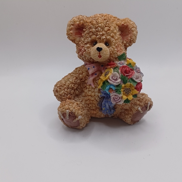 K'S Collection | Accents | Vintage Ks Collection Flower Bear Figurine ...